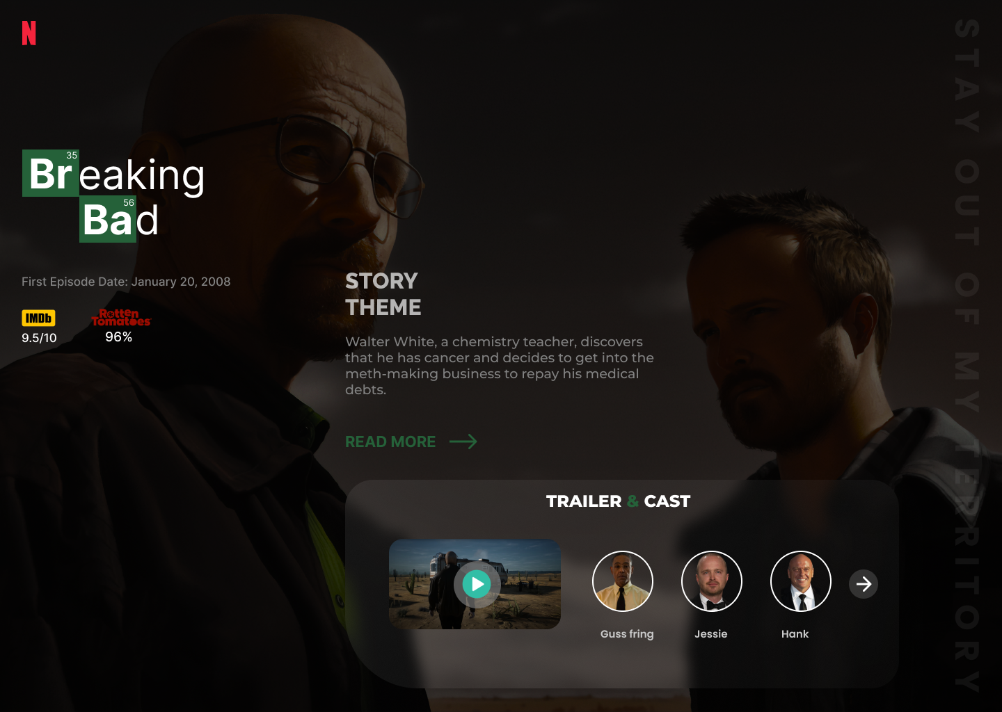 Breaking Bad Web Design by Aun Khan on Dribbble Breaking Bad Web Design by Aun Khan on Dribbble