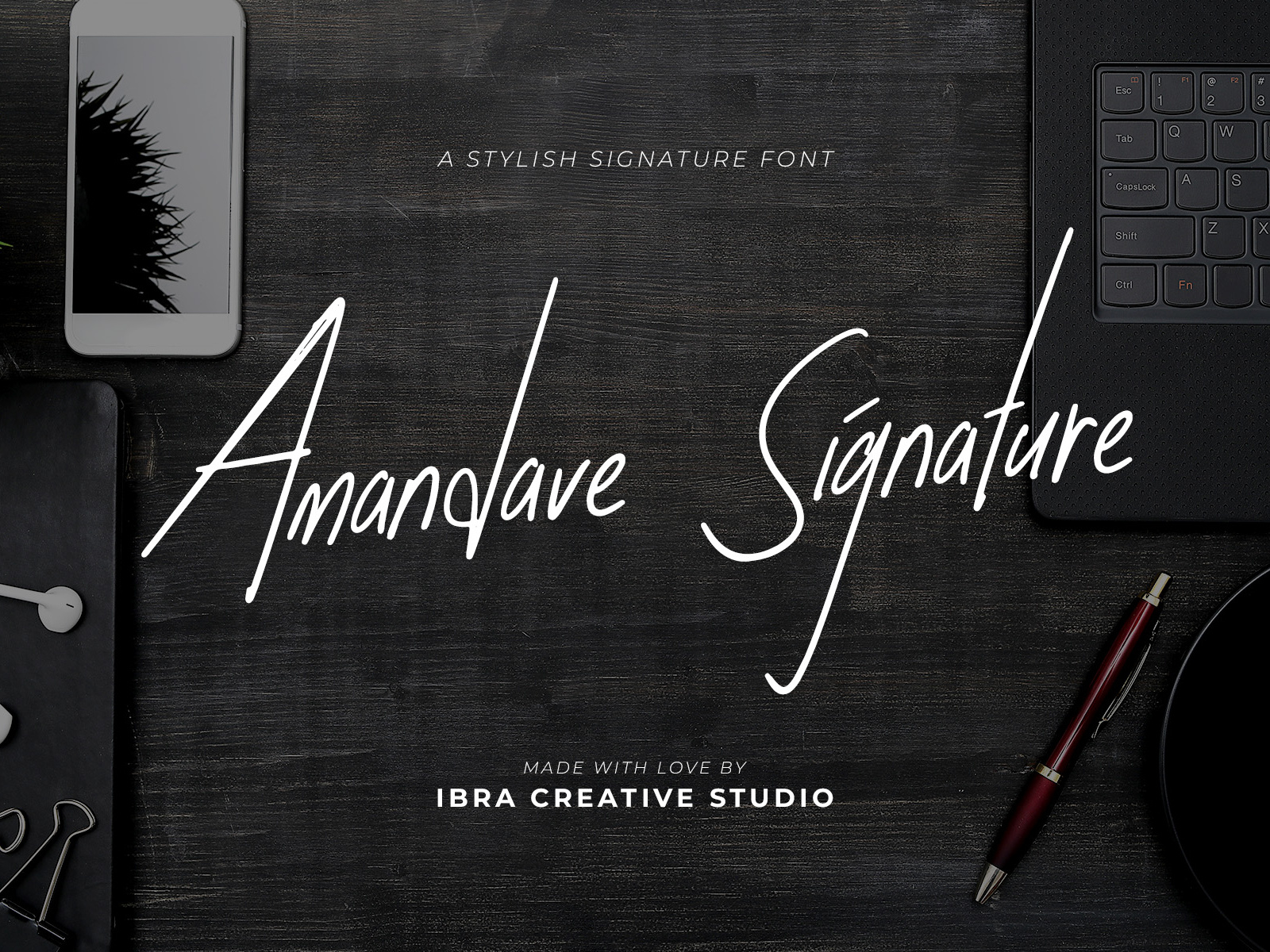 Amandave Signature – Stylish Signature Font by Ibra Creative on Dribbble