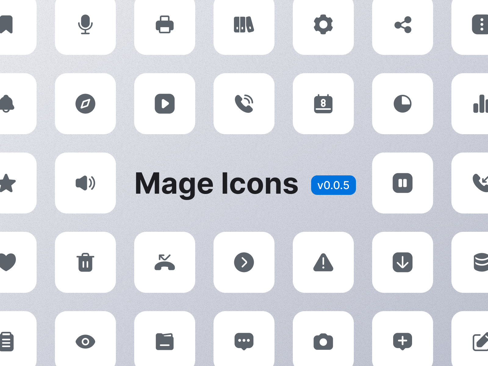 Mage Icons v0.0.5 Open-Source Icon Pack by Nischal on Dribbble