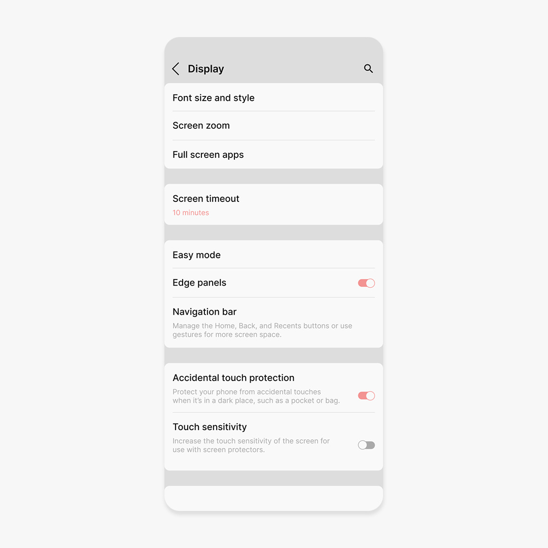 Setting Screens by Deenathayalan V on Dribbble