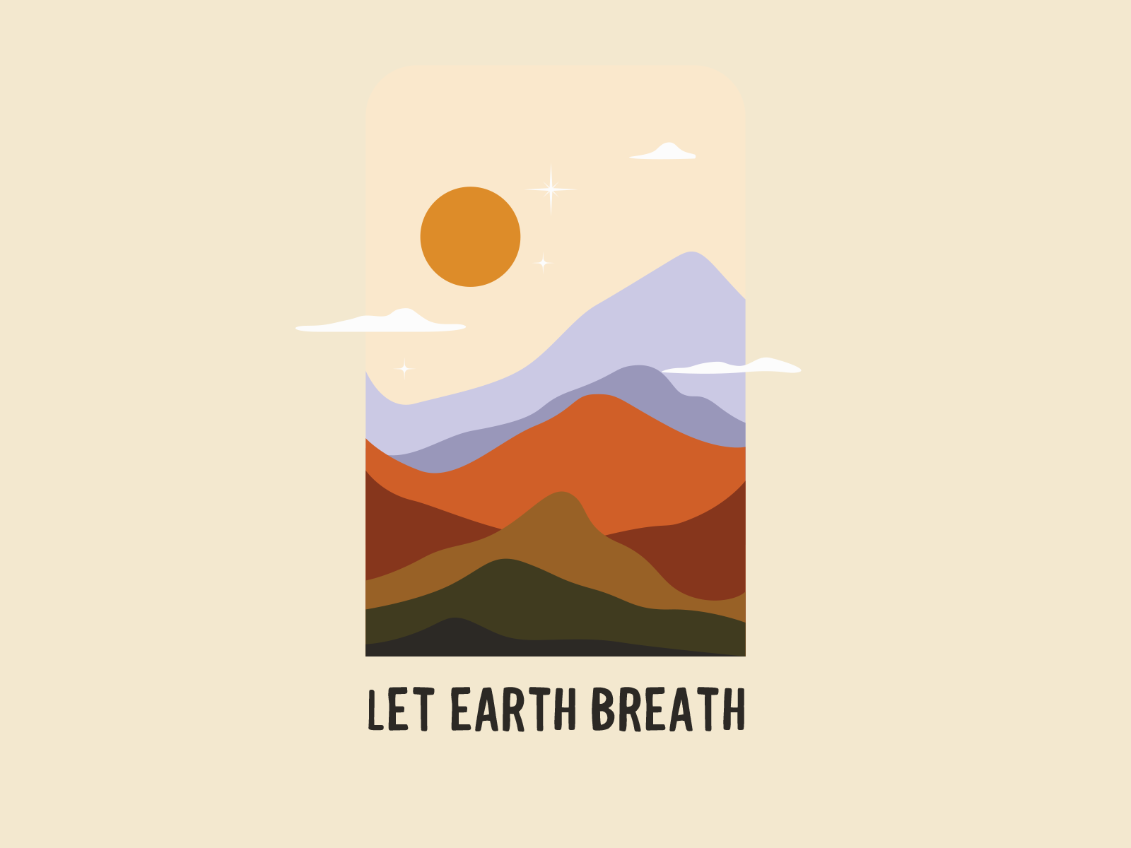 Let Earth Breath Poster Design by Brendan Sterley on Dribbble