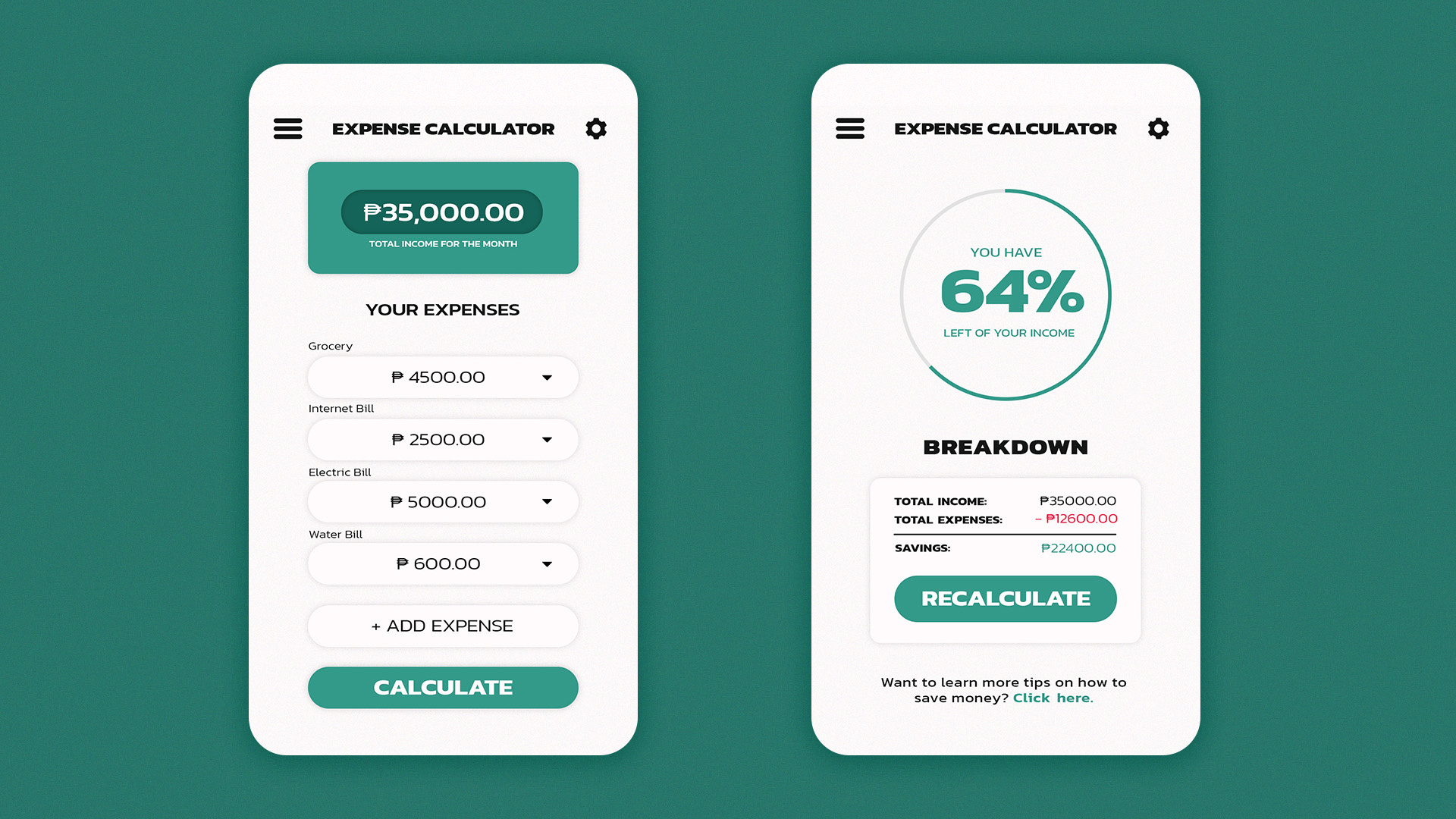 Daily UI Challenge by Steve Santos on Dribbble