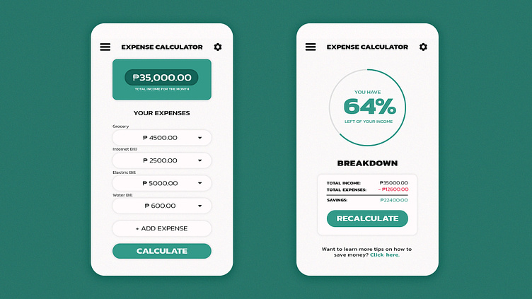 Daily UI Challenge by Steve Santos on Dribbble