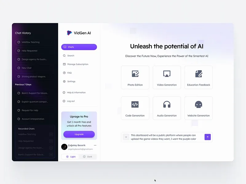 Browse thousands of Ai Chat UI images for design inspiration | Dribbble