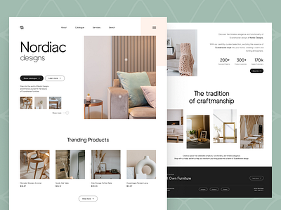 Nordic Designs - Scandinavian Furniture Website Design by Navneet Kaur ...