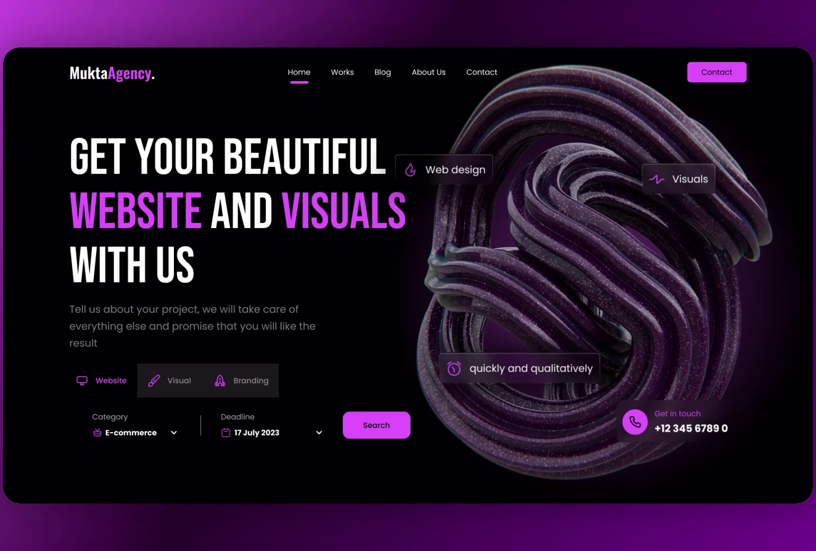 Hero section animation 2 by Maksym Klimashevskiy on Dribbble