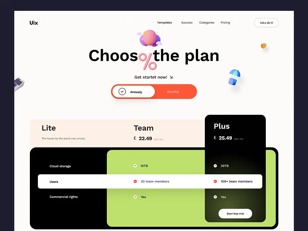 Browse thousands of Subscription Plan UI images for design inspiration ...