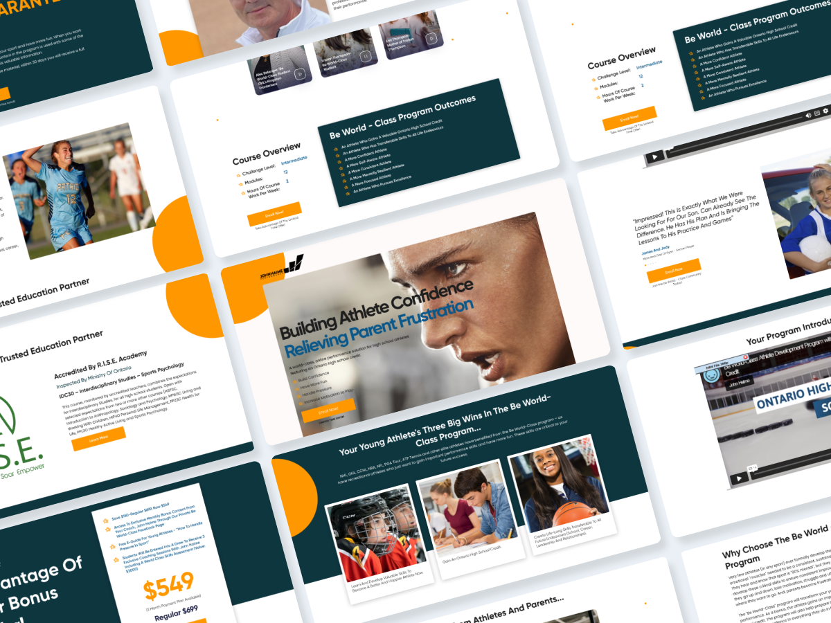 Coaching Website Design by Nabeel on Dribbble