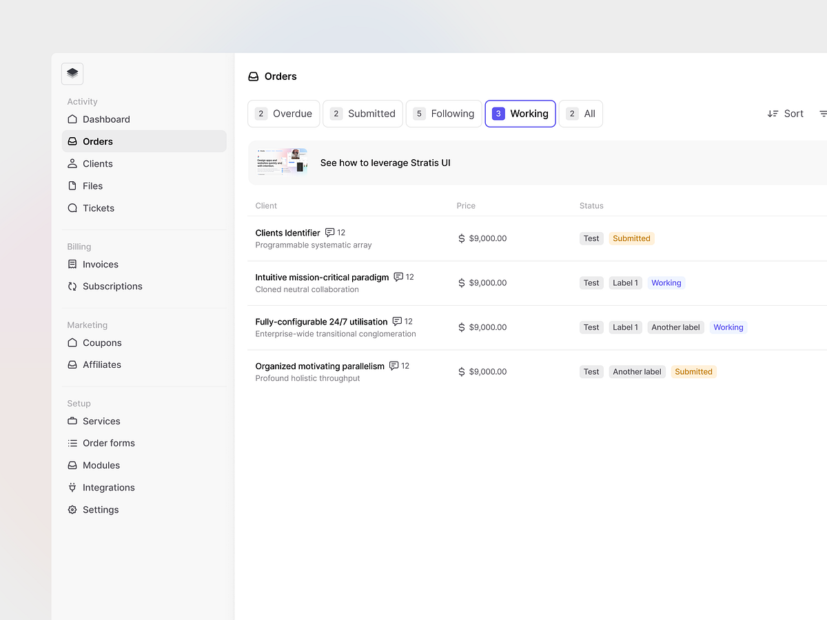 Stratis UI - Side panels by Monty Hayton on Dribbble