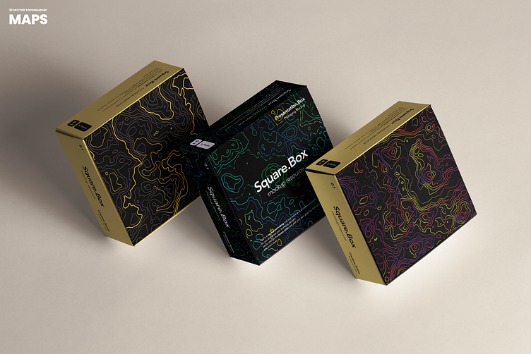 Gradient Topographic Maps by Promo Graphics on Dribbble