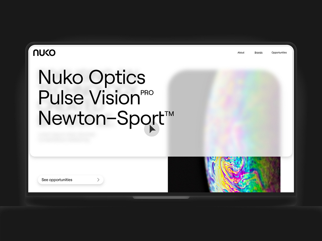 NUKO web proposal by Kamile Korsakaite for andstudio on Dribbble