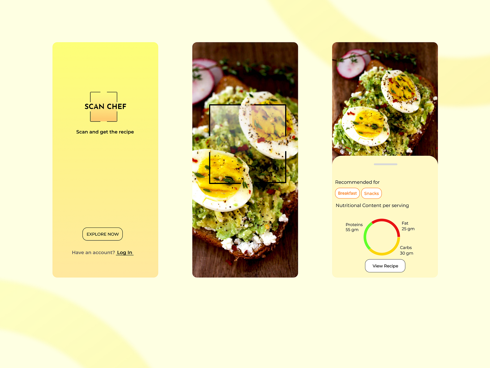 Food Scan App by Aruni Rana on Dribbble