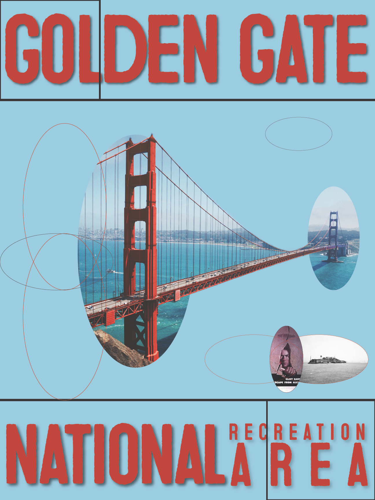 Work-In-Progress: Golden Gate Collage Poster by Pine Watt on Dribbble
