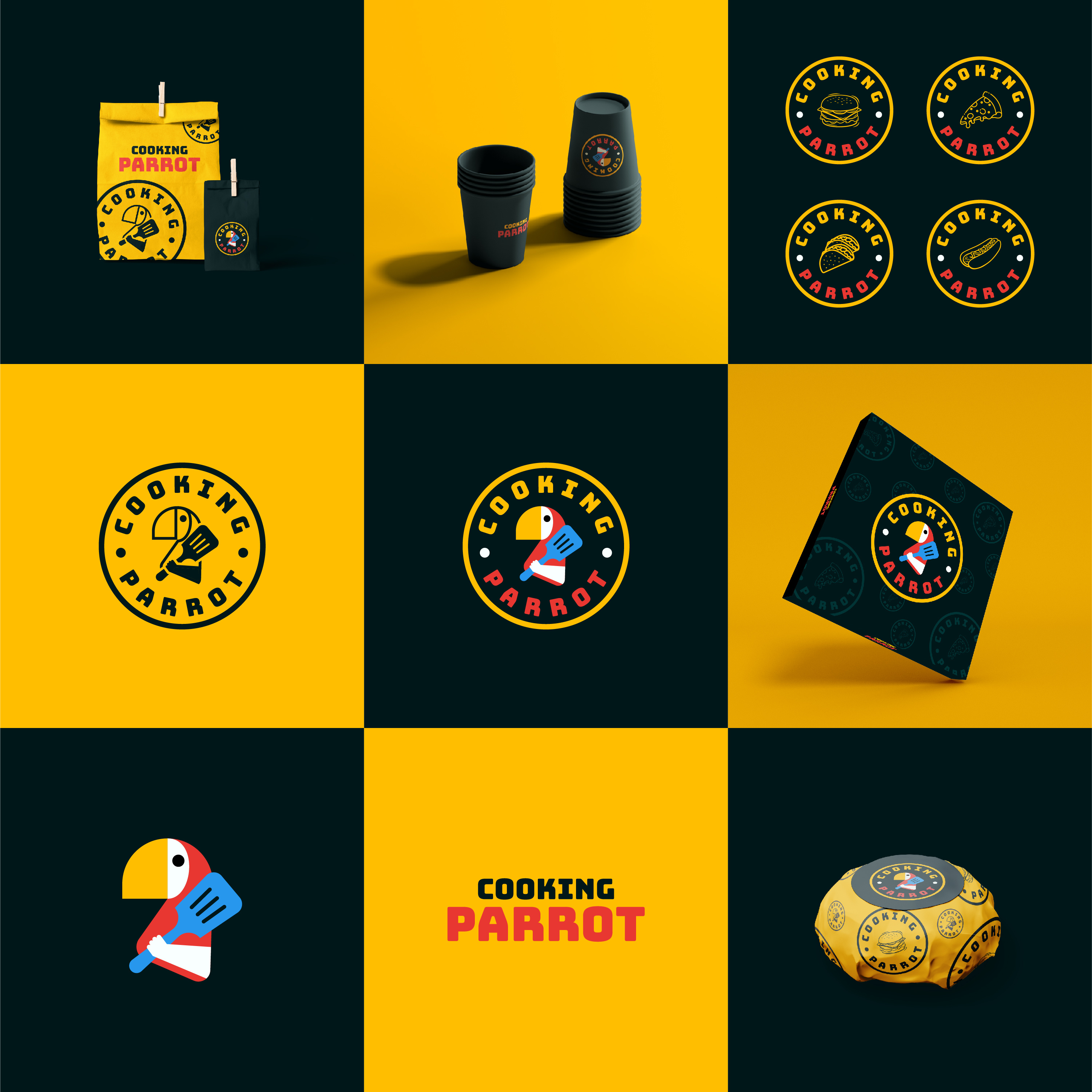 Cooking Parrot by Saurav Karmoker on Dribbble