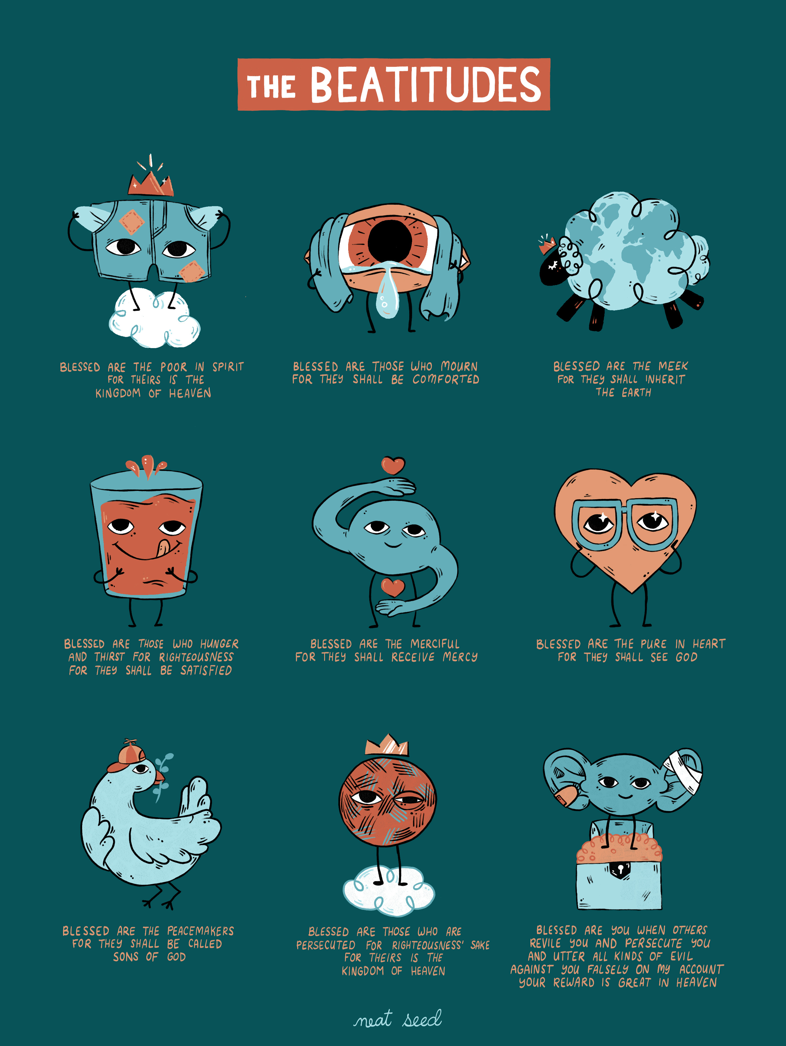 The Beatitudes Poster Design by Sierra Kellermeyer on Dribbble