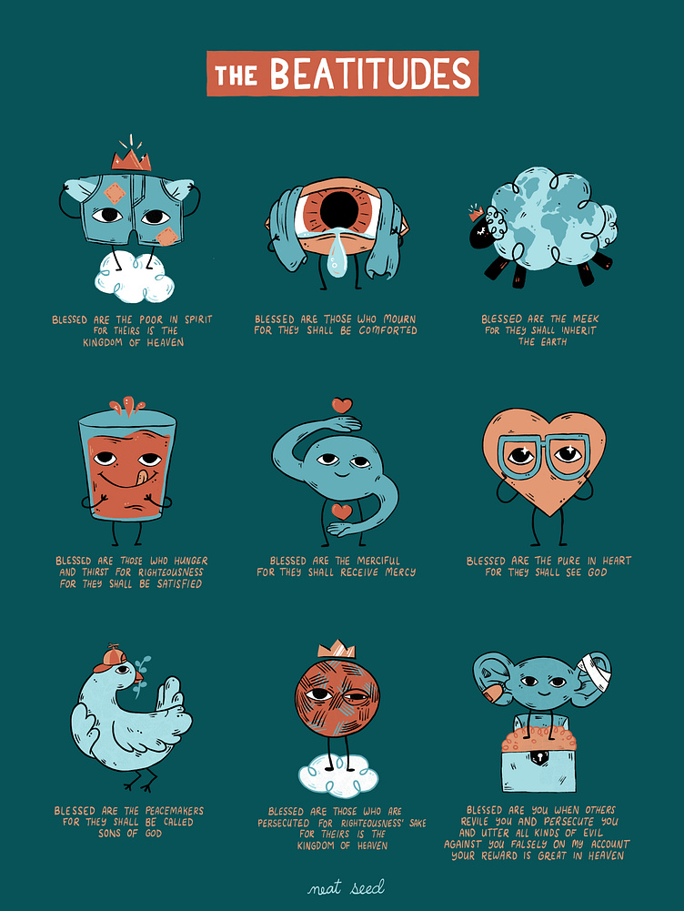 The Beatitudes Poster Design by Sierra Kellermeyer on Dribbble