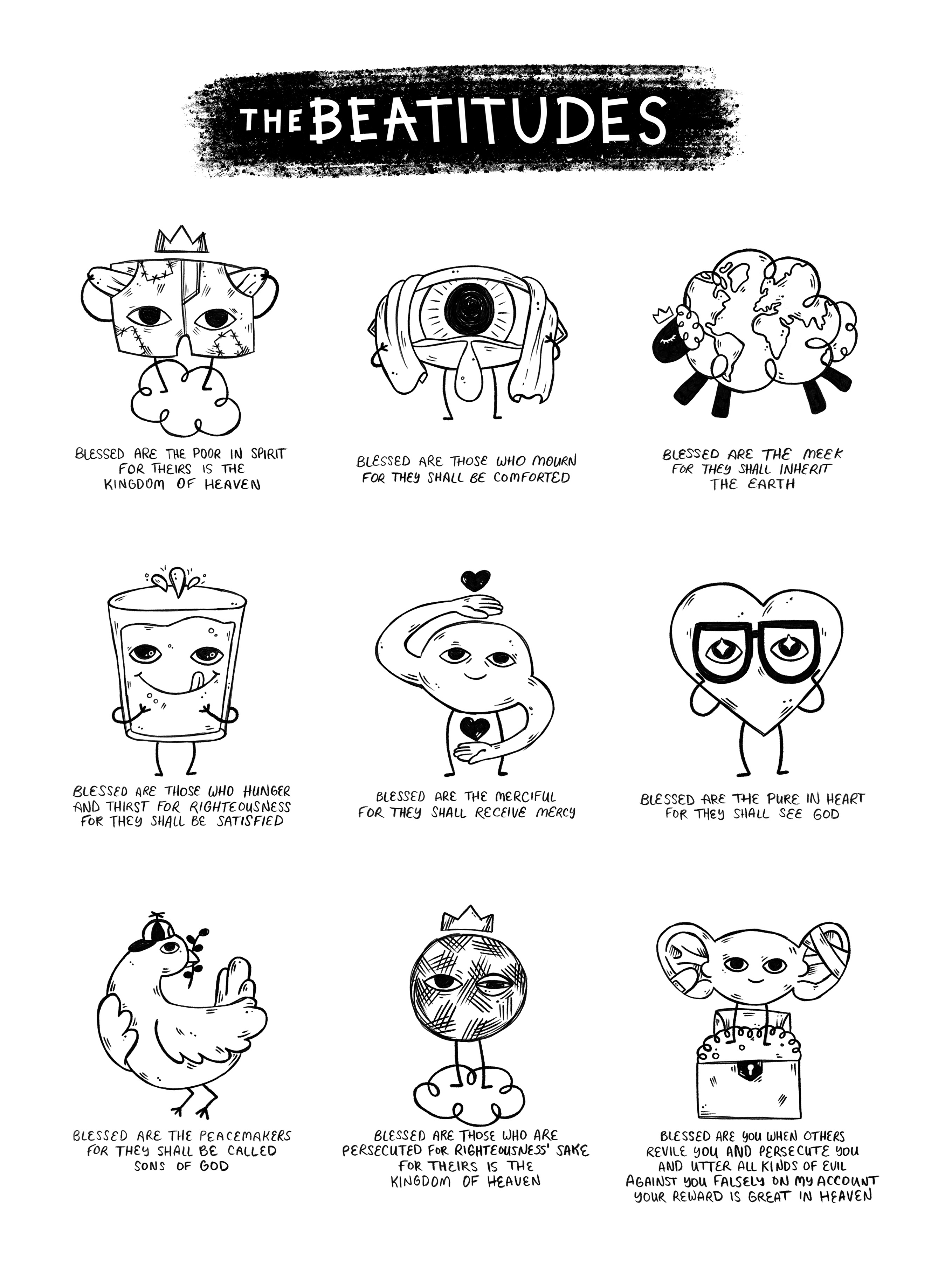 The Beatitudes Poster Design by Sierra Kellermeyer on Dribbble