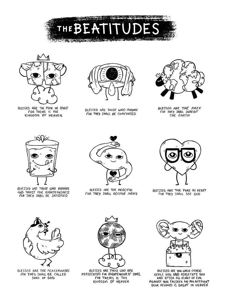 The Beatitudes Poster Design by Sierra Kellermeyer on Dribbble