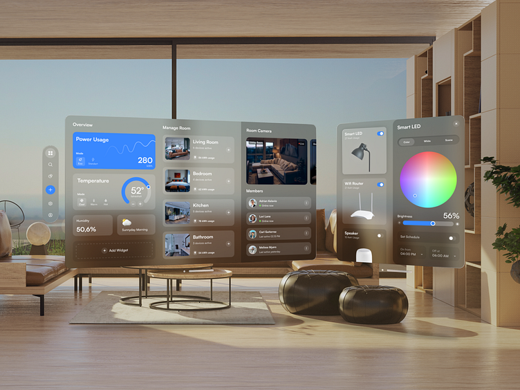 Smart home for Vision OS - Dashboard & Device Control by Hilal RF for ...