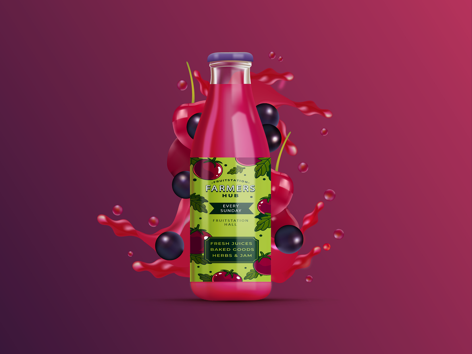 Juice Label Design by Kanza | Graphic Designer on Dribbble