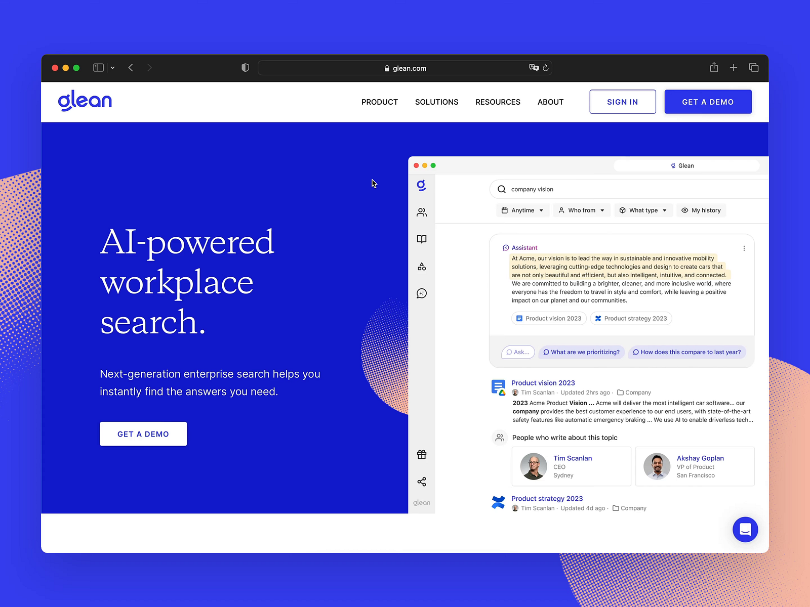 Glean's Website • Overview by Pixelmatters on Dribbble Glean's Website • Overview by Pixelmatters on Dribbble