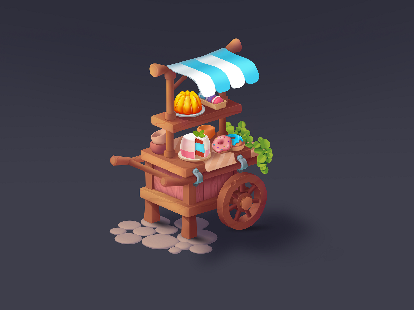 Tasty cart by Uliia Zaidun on Dribbble