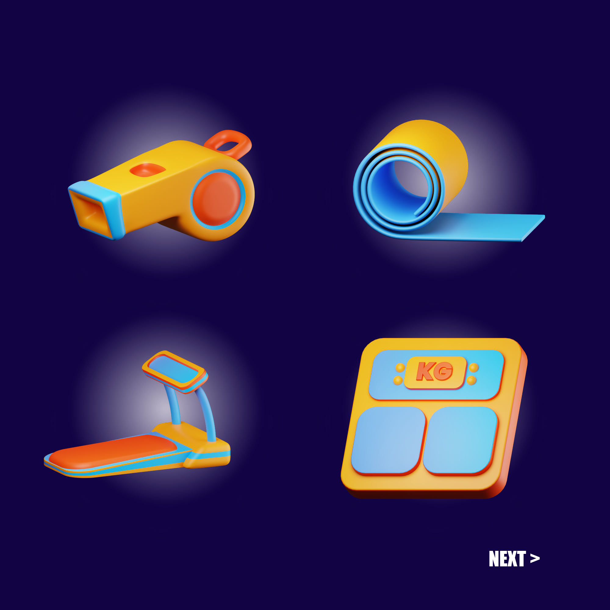 Fitness 3d icon pack by platypus projects on Dribbble
