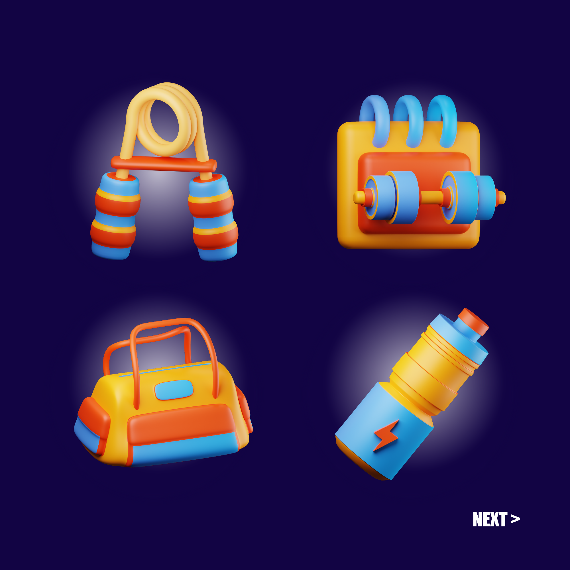 Fitness 3d icon pack by platypus projects on Dribbble