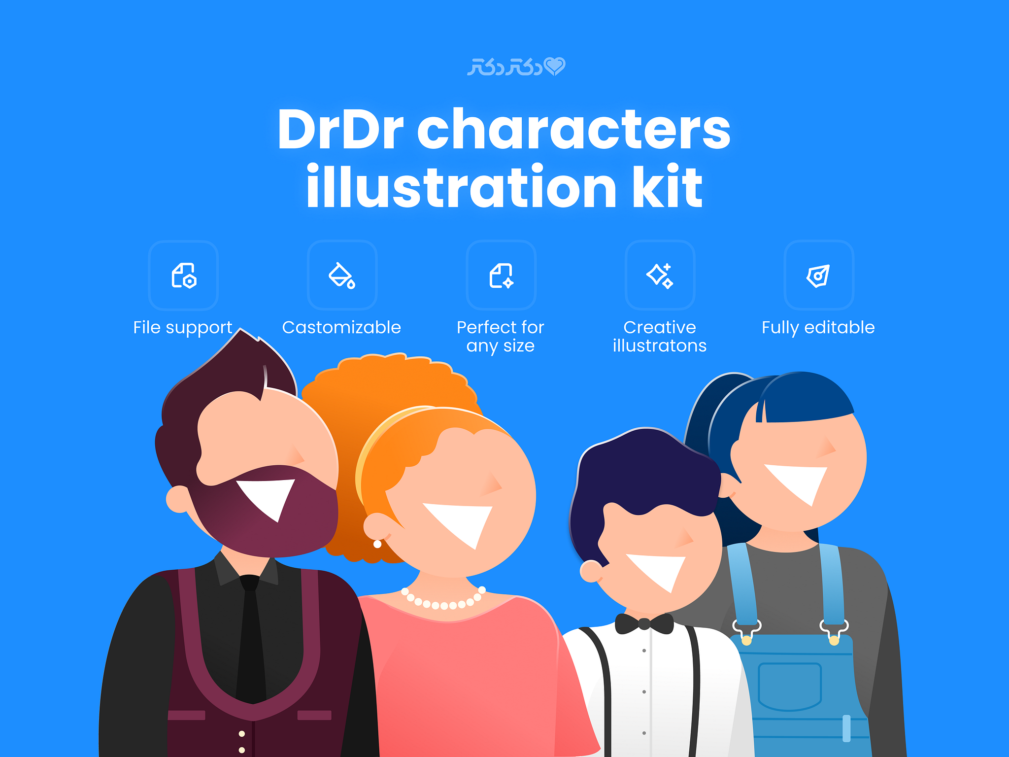 DrDr characters illustration kit by Pouria Tirbazari on Dribbble