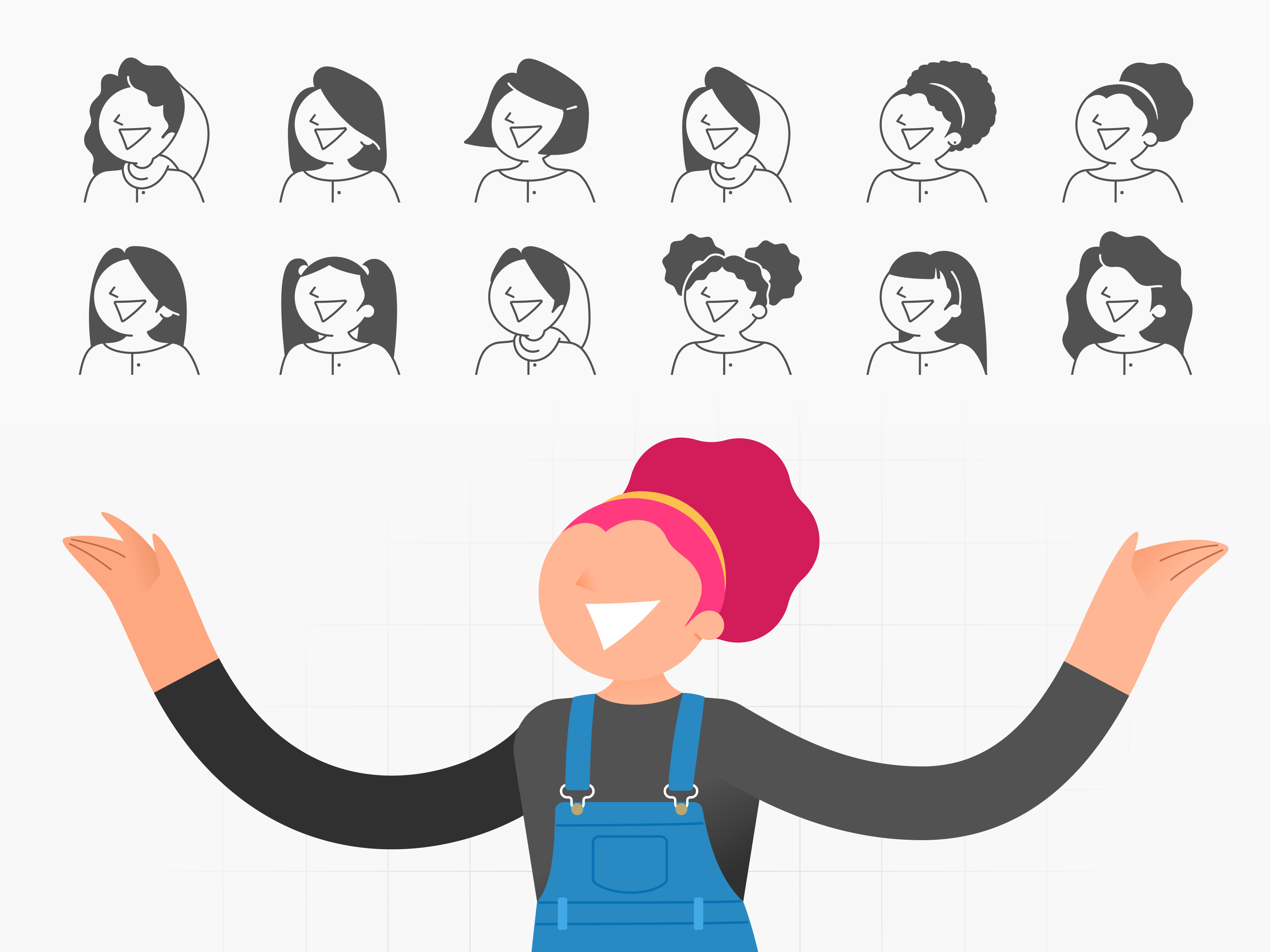 DrDr characters illustration kit by Pouria Tirbazari on Dribbble