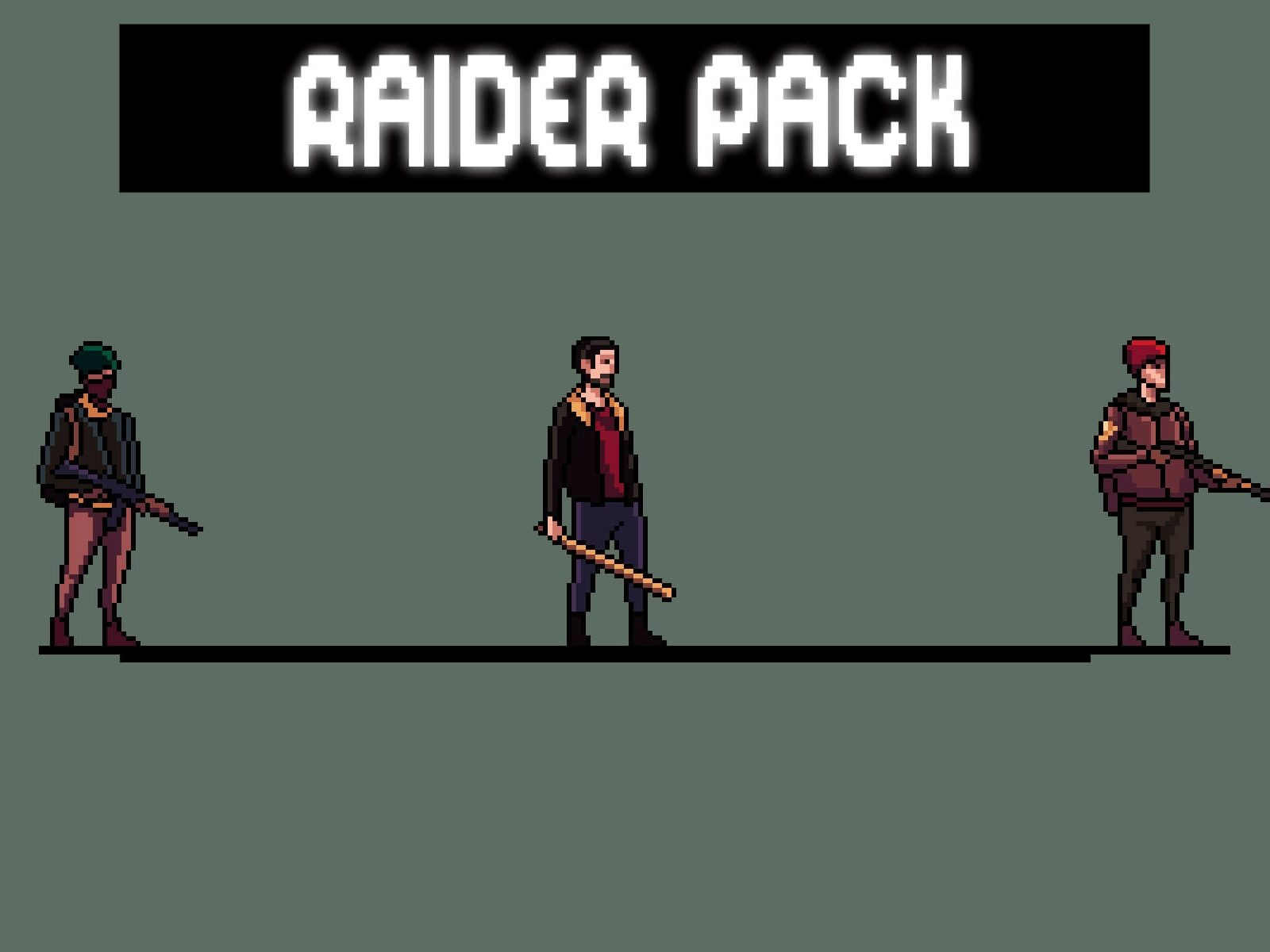 Free Raider Sprite Sheets Pixel Art by 2D Game Assets on Dribbble
