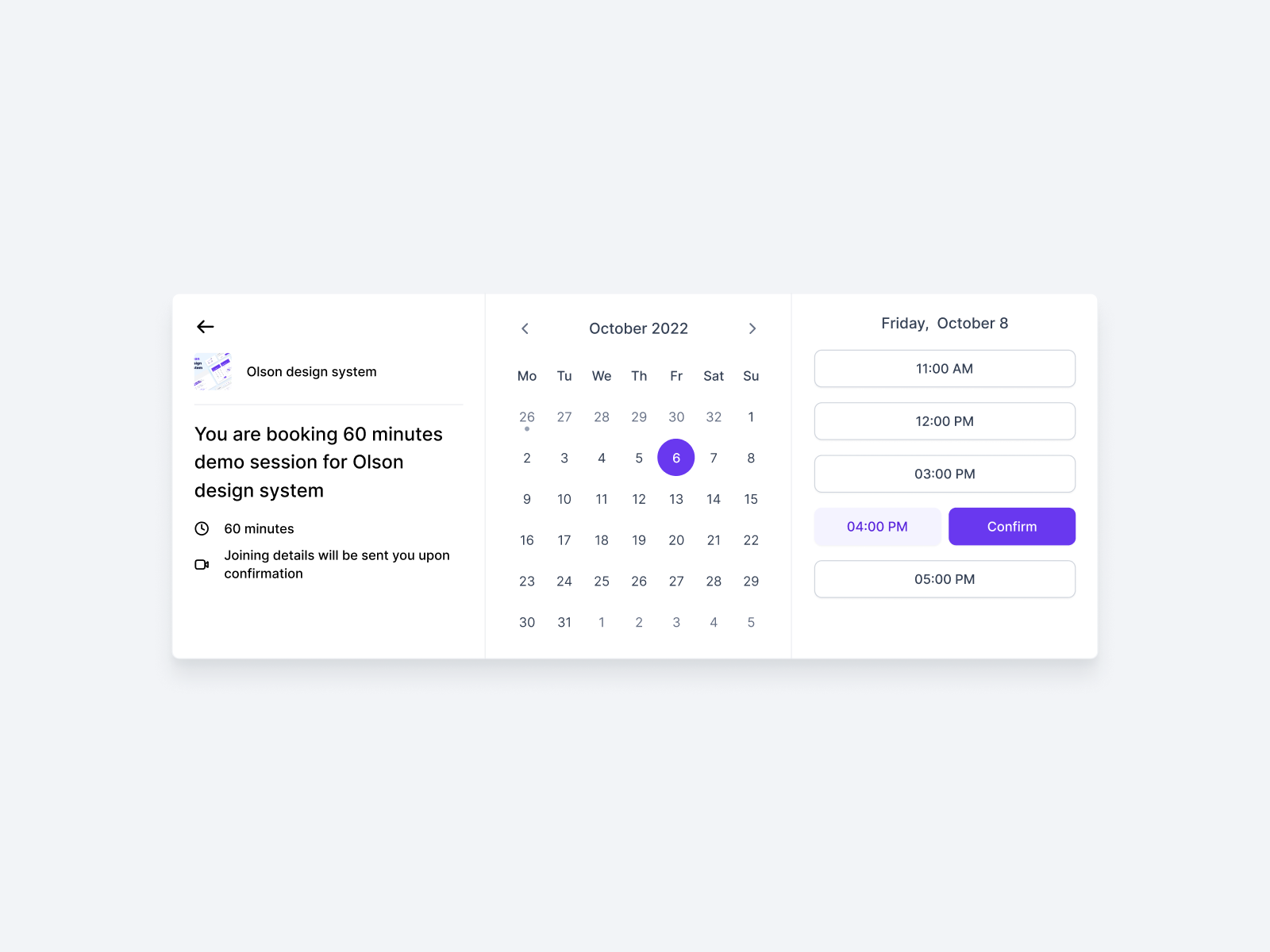 Booking UI by Rahul Rao on Dribbble