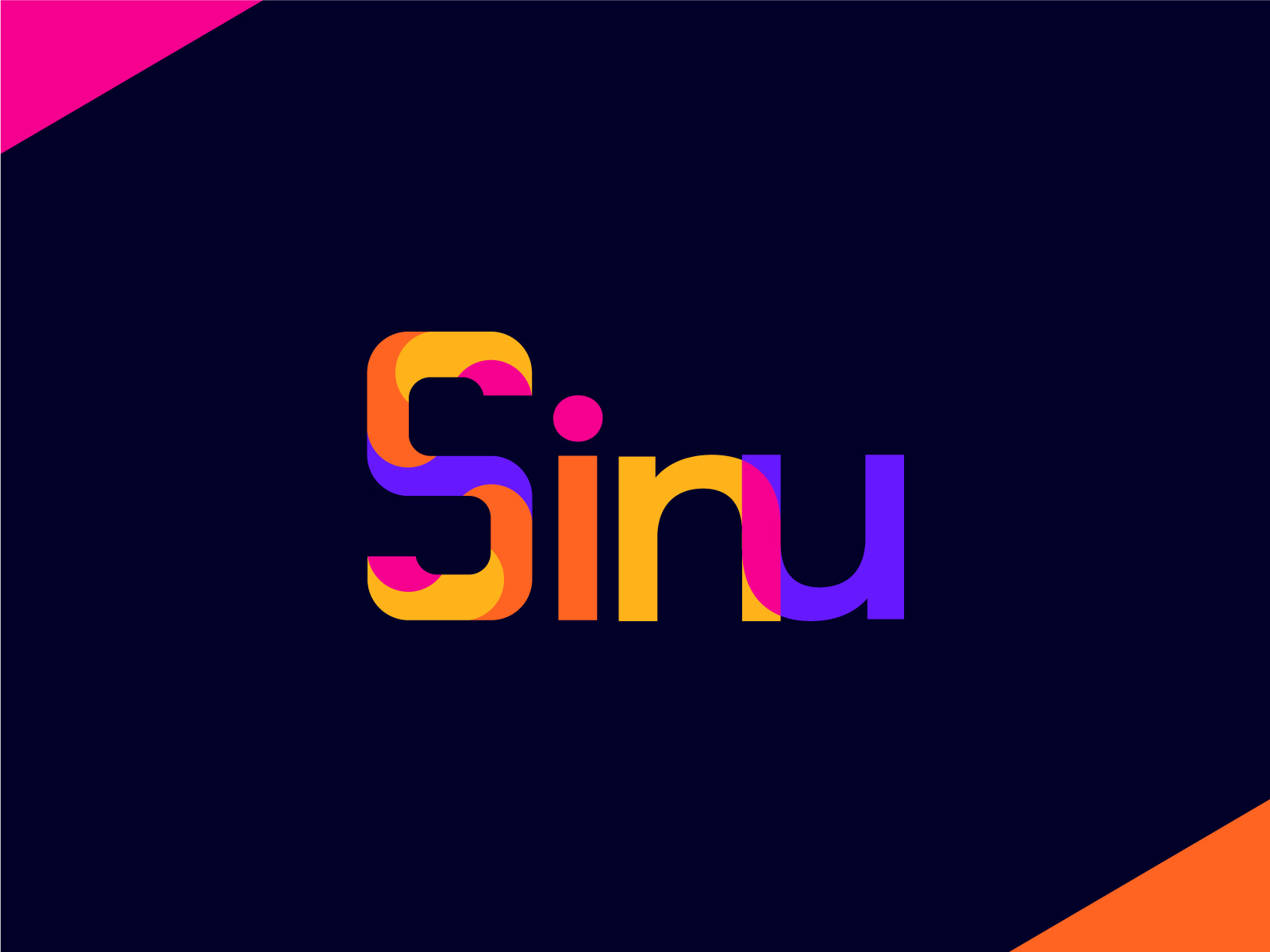 sinu colorful logo design by MD Faisal Minar on Dribbble