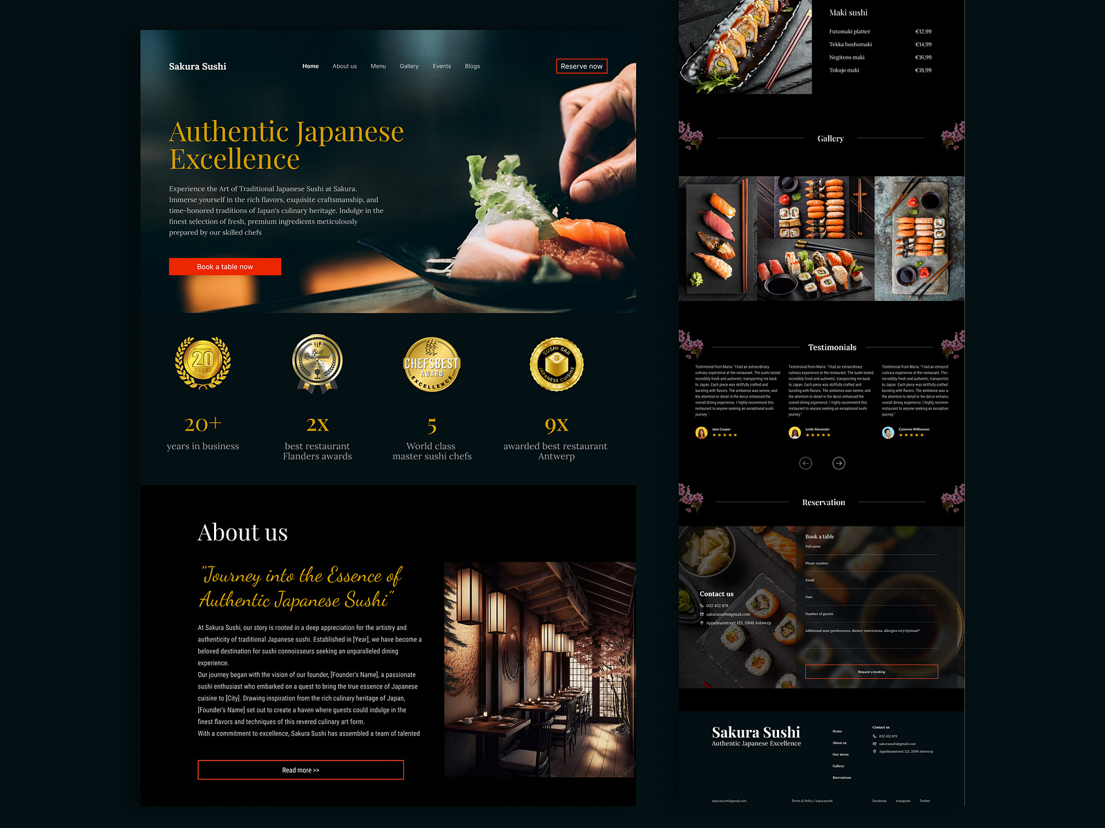 Sushi Restaurant Website design by Nikesh Beidwar | UX/UI Designer on ... Sushi Restaurant Website design by Nikesh Beidwar | UX/UI Designer on ...