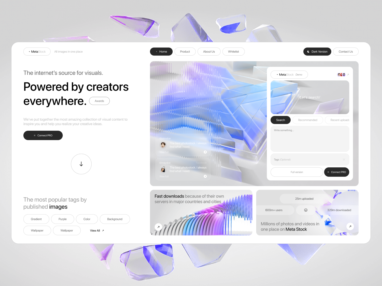 MetaStock - Creators Platform by Awsmd on Dribbble