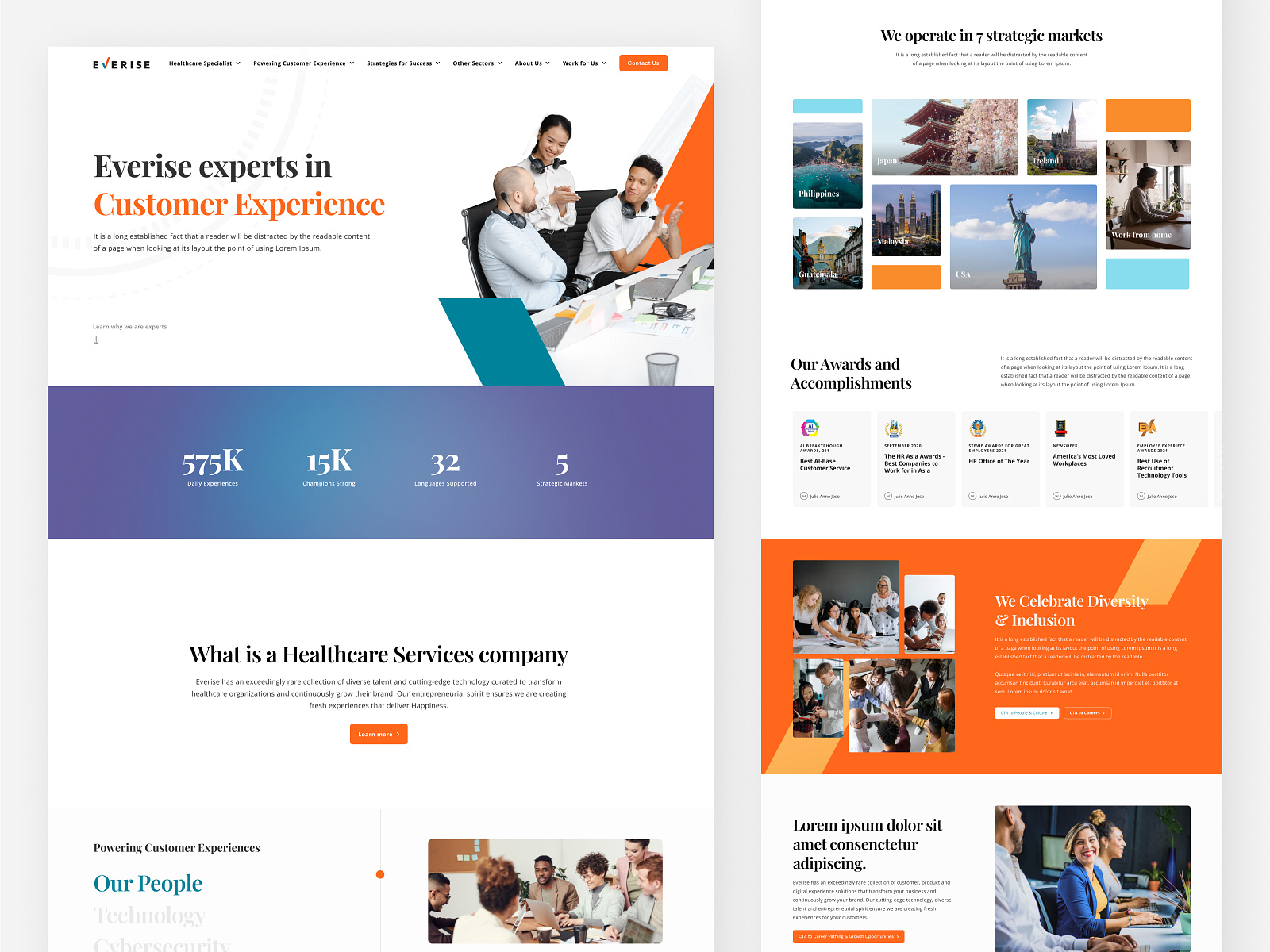 Everise Corporate Website by Roni Asra on Dribbble