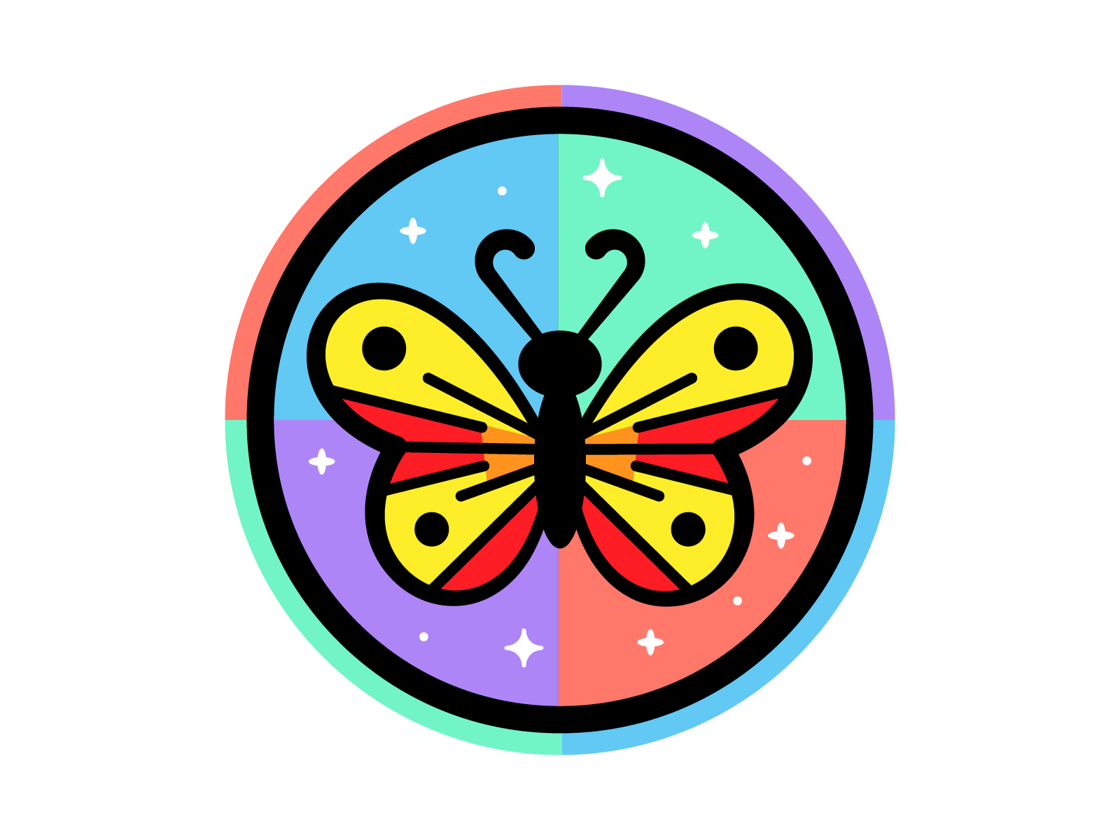 Butterfly Badge By Sander De Wekker On Dribbble