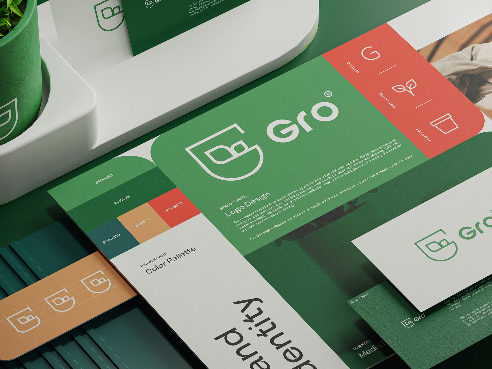 Gro - Visual brand identity exploration by Anenik Studio on Dribbble