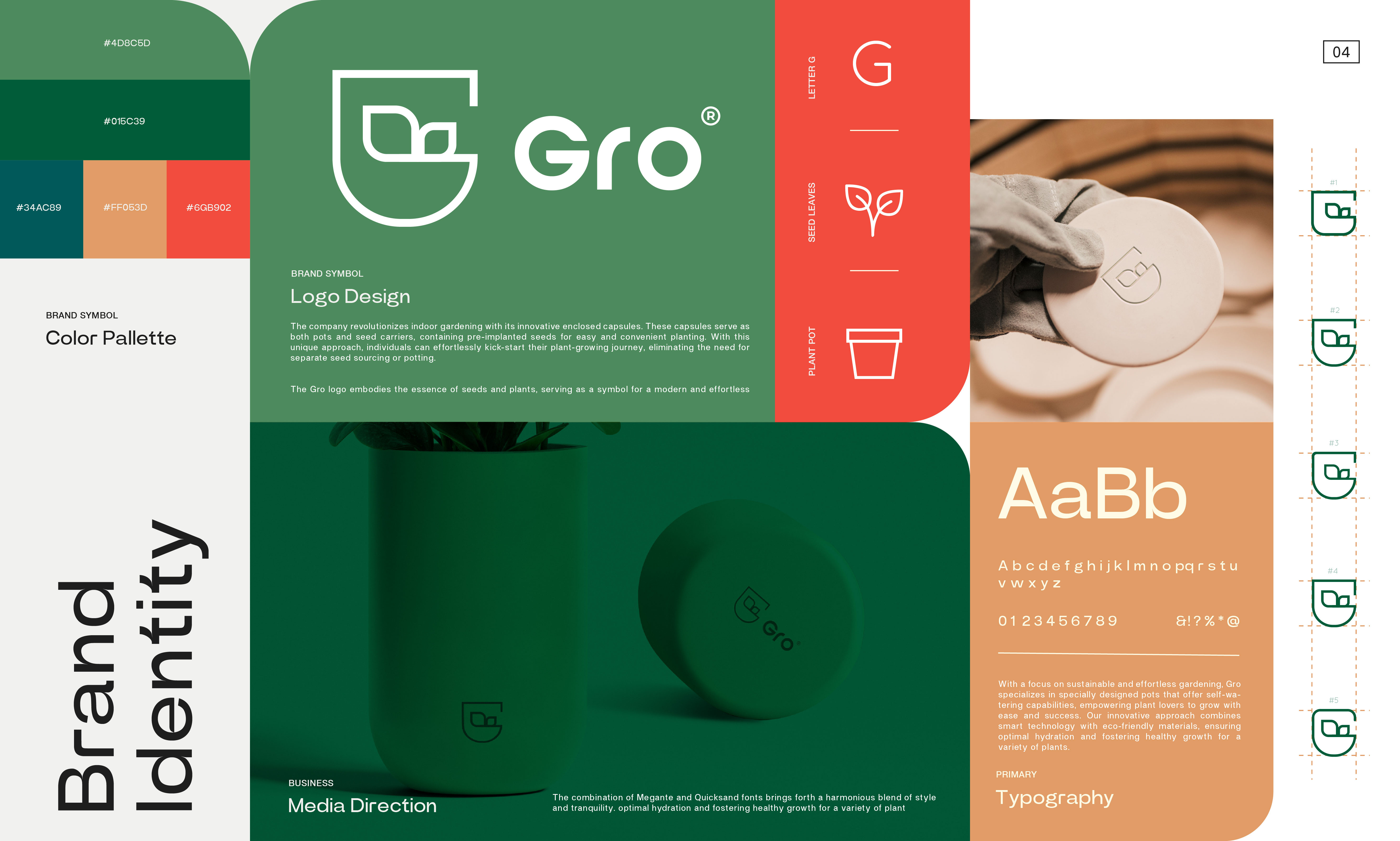 Gro - Visual brand identity exploration by Anenik Studio on Dribbble