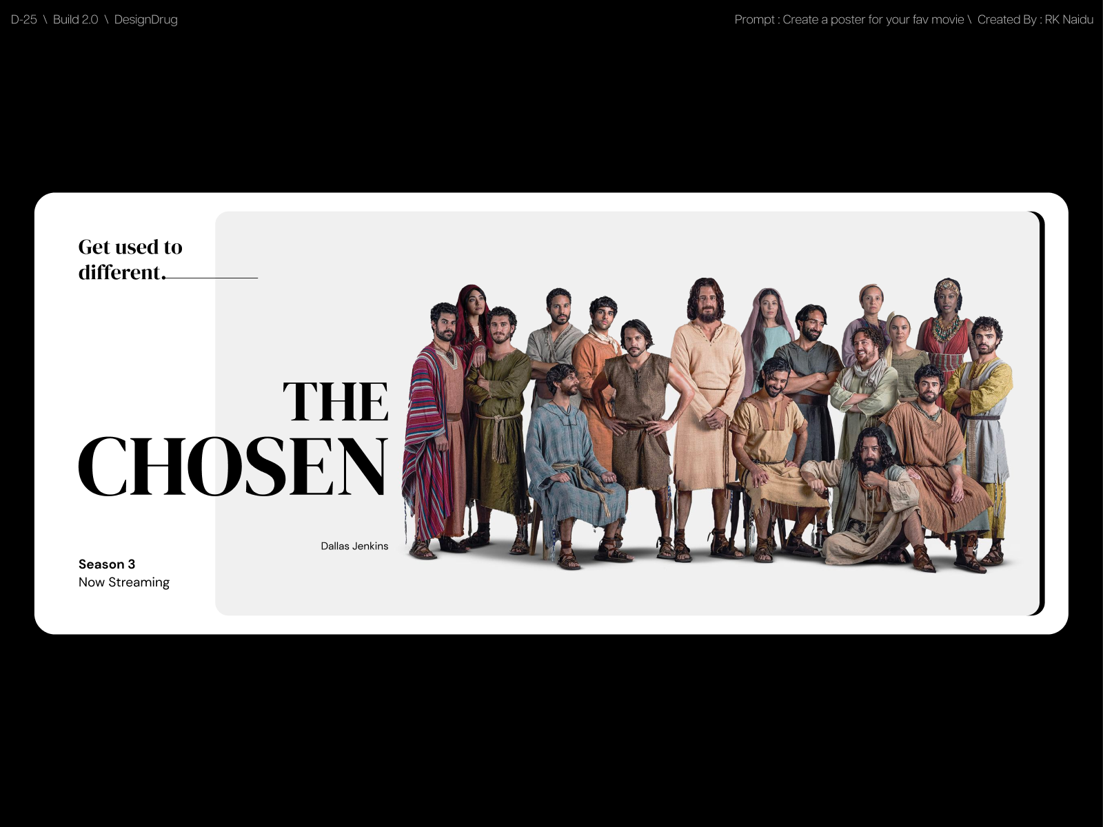 Poster Design - The Chosen Show by RK Naidu K on Dribbble