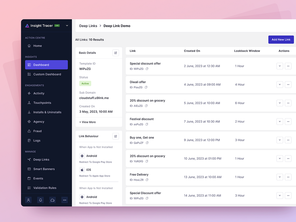 Deep Linking, Multi-platform integration, Analytics Tracker by Octet ...