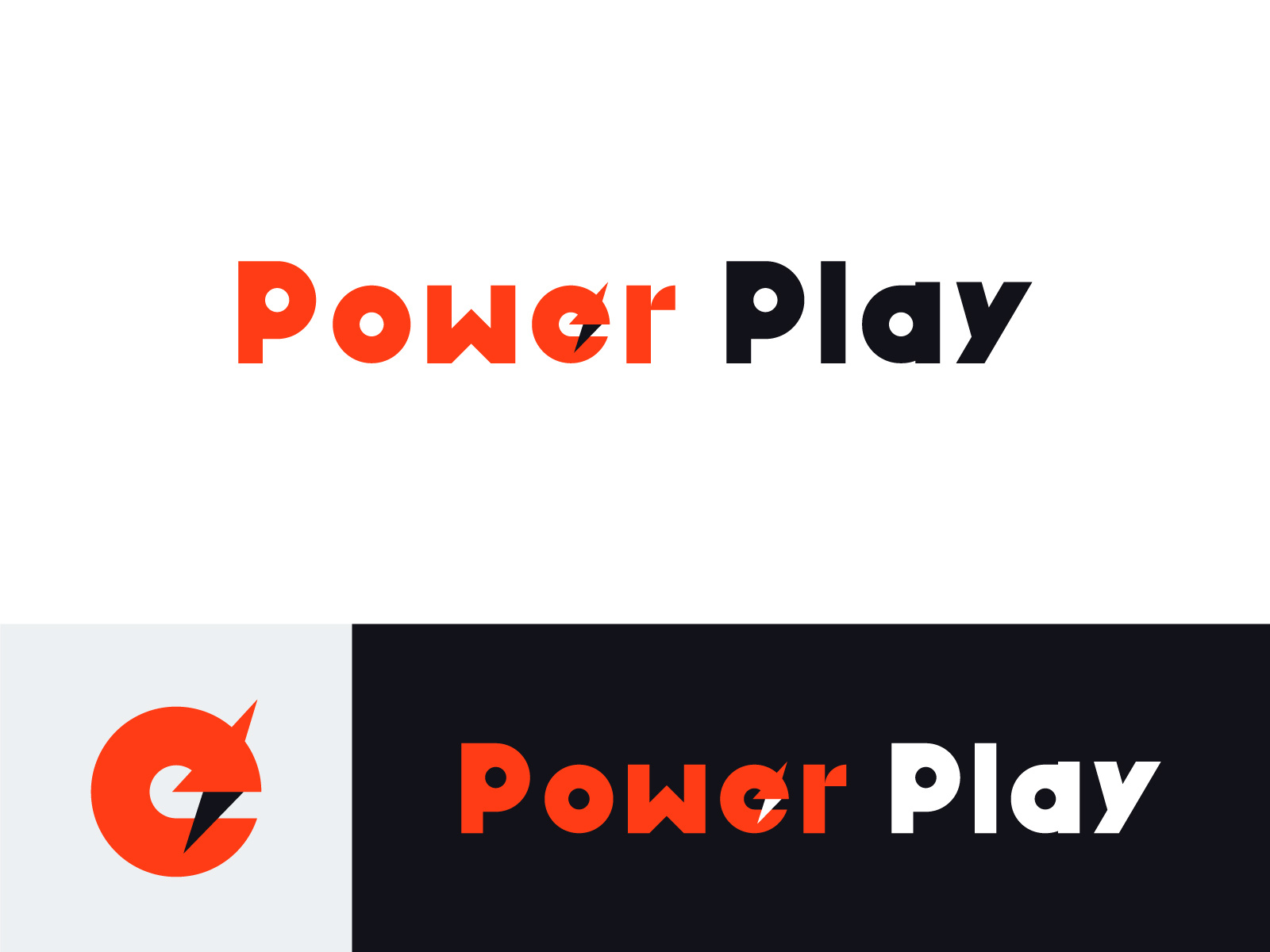Power Play Logo Design by Kashif-Arif on Dribbble