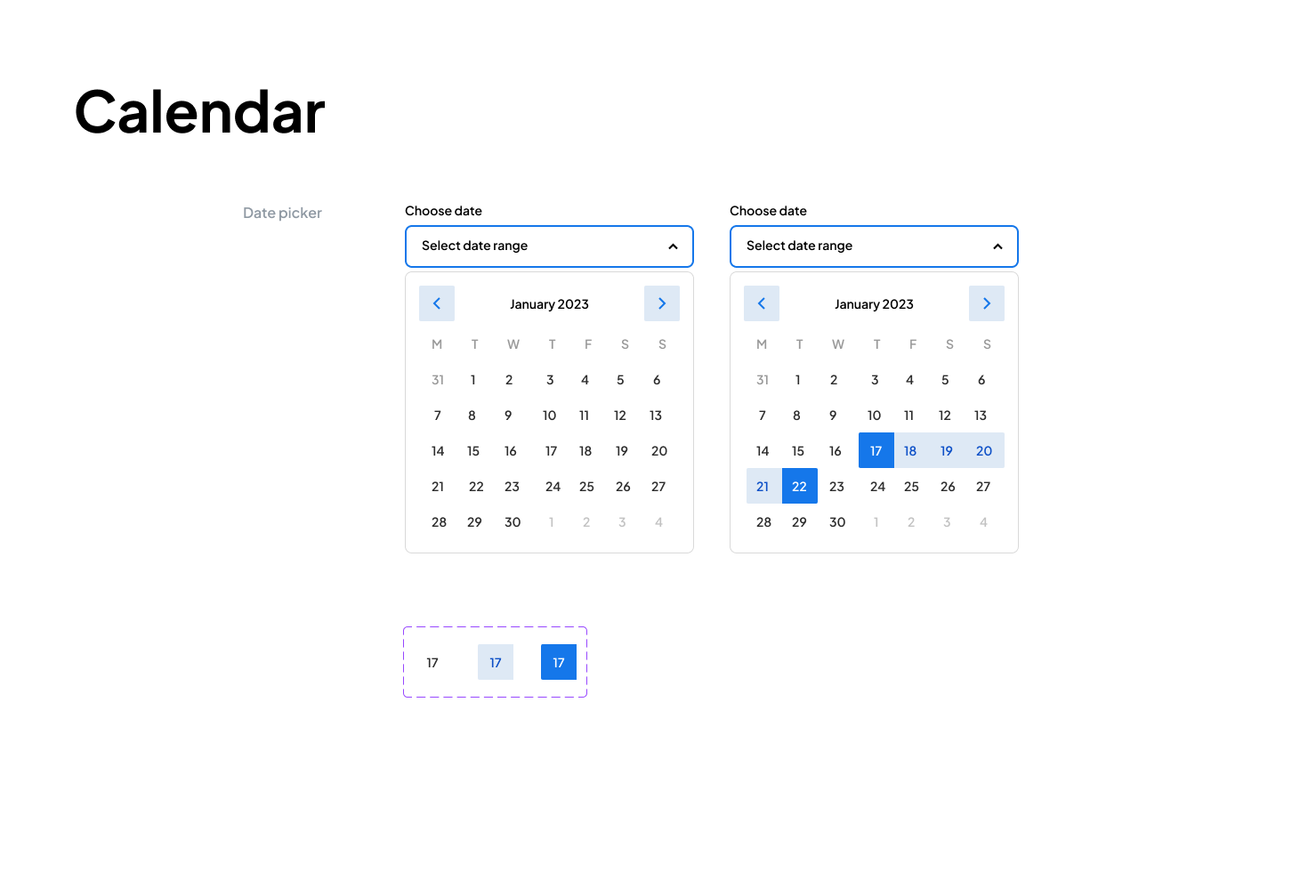 Calendar by Tamila ZAMOTAILO on Dribbble