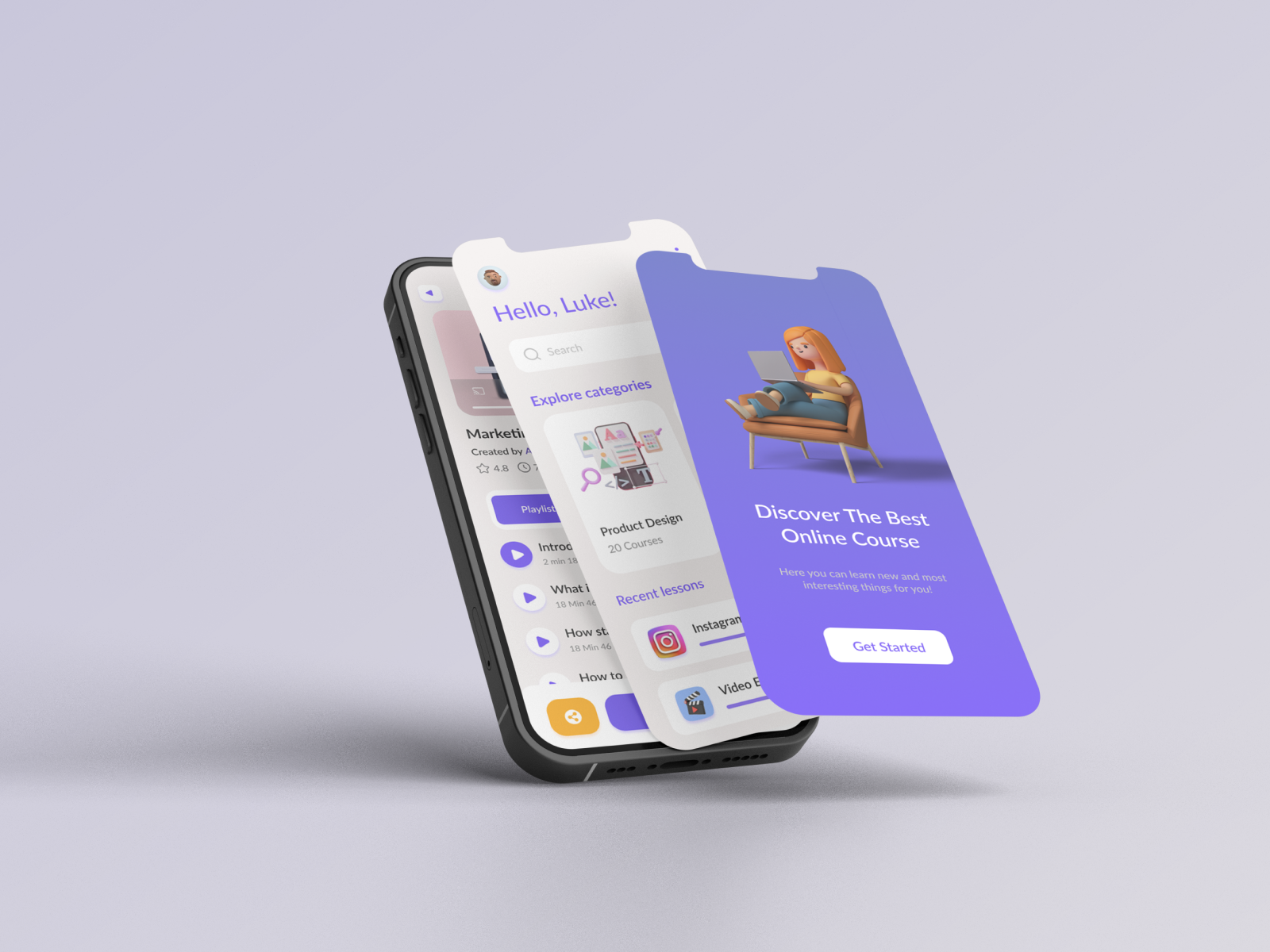 E-learning Mobile App UX/UI by Abir on Dribbble