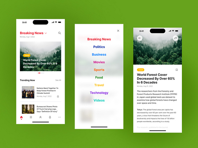 News UI designs, themes, templates and downloadable graphic elements on ...