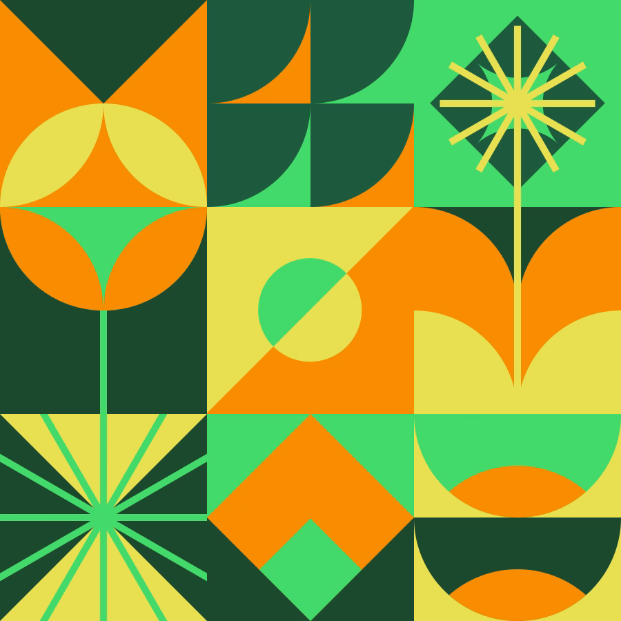 Animated geometric pattern by Claudia Oliveira on Dribbble