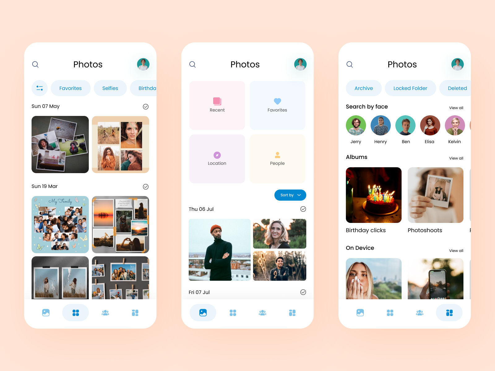 Photo Gallery App by Anjali jha on Dribbble