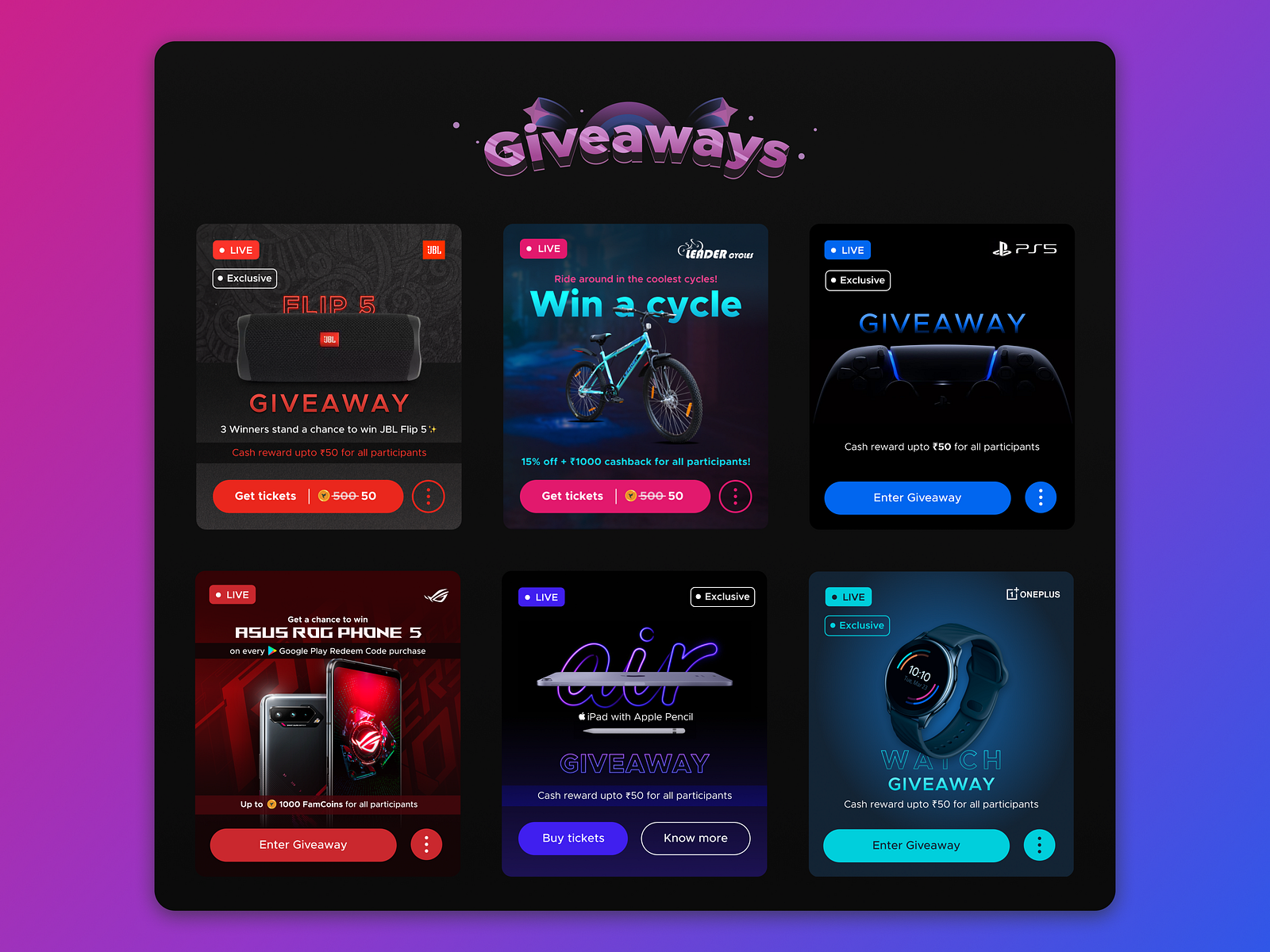 UX Card Design - Rewards Section by Aishwarya Nayak on Dribbble