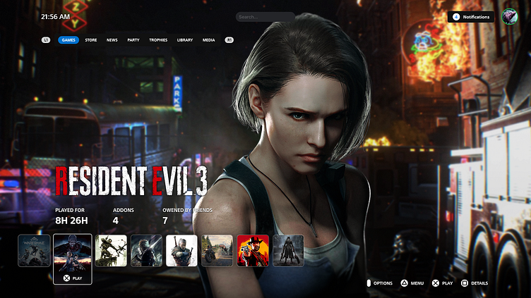 PS5 - Dashboard v0.7 by Vadim Huck on Dribbble