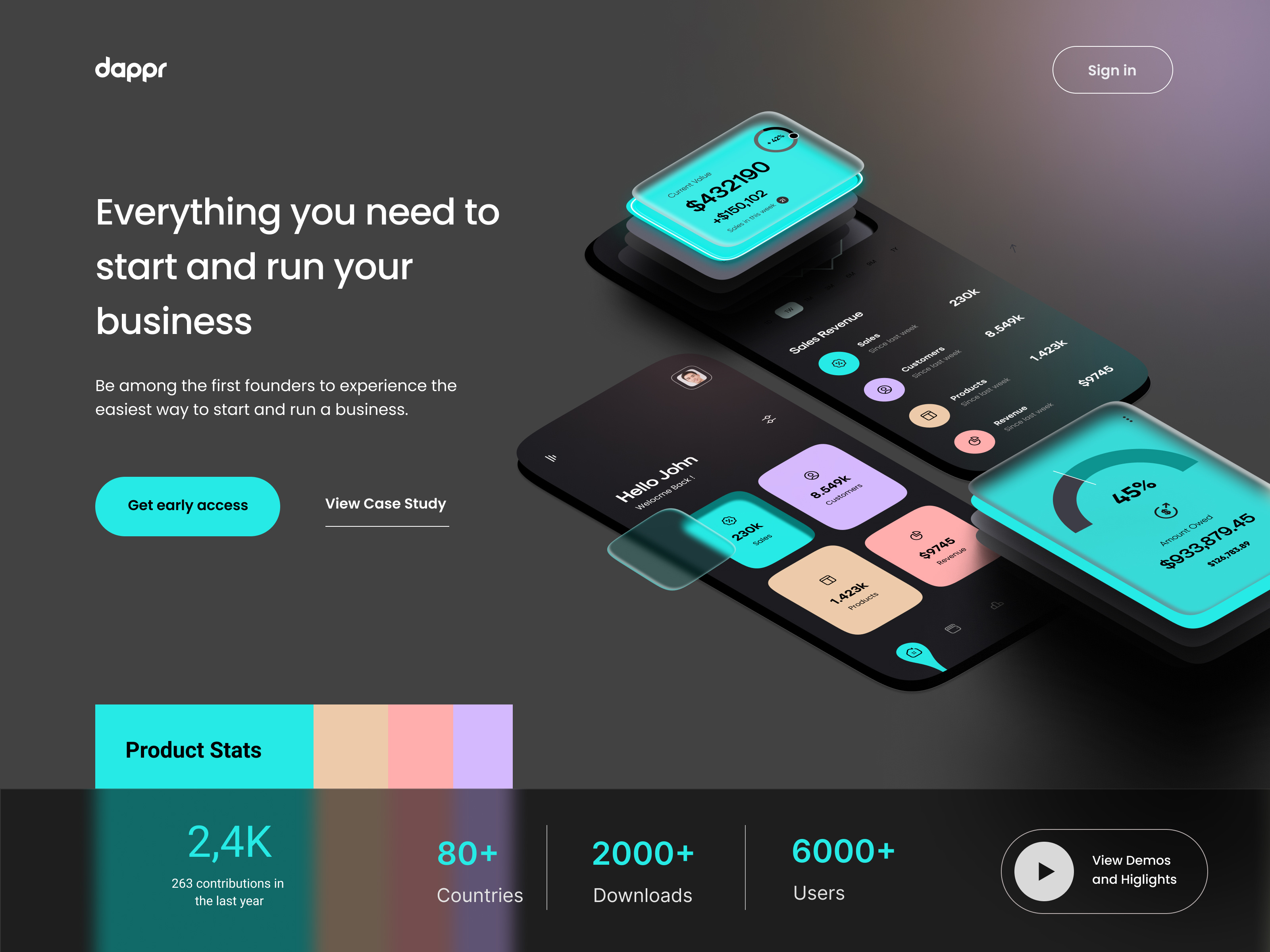 Finance App landing page by Ghulam for Upnow Studio on Dribbble